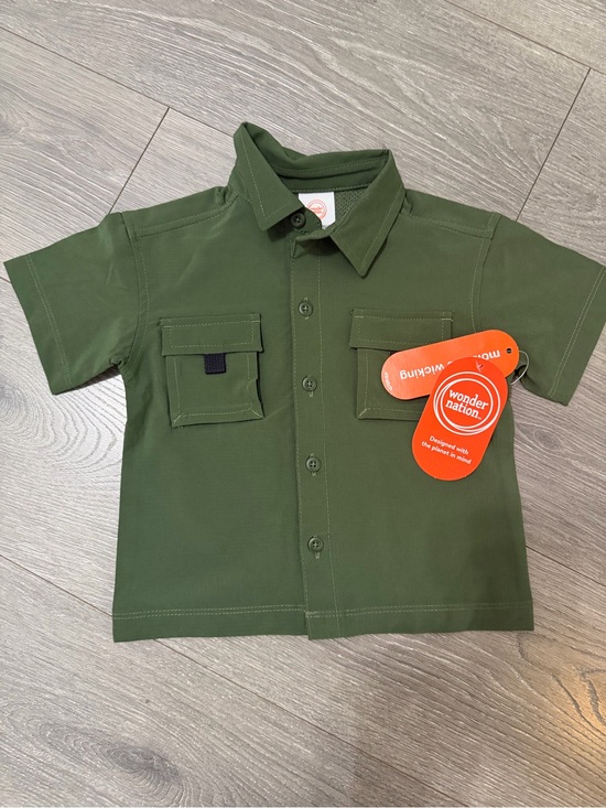 wonder nation | Shirts & Tops | Wonder Nation Olive Green Short Sleeve ...